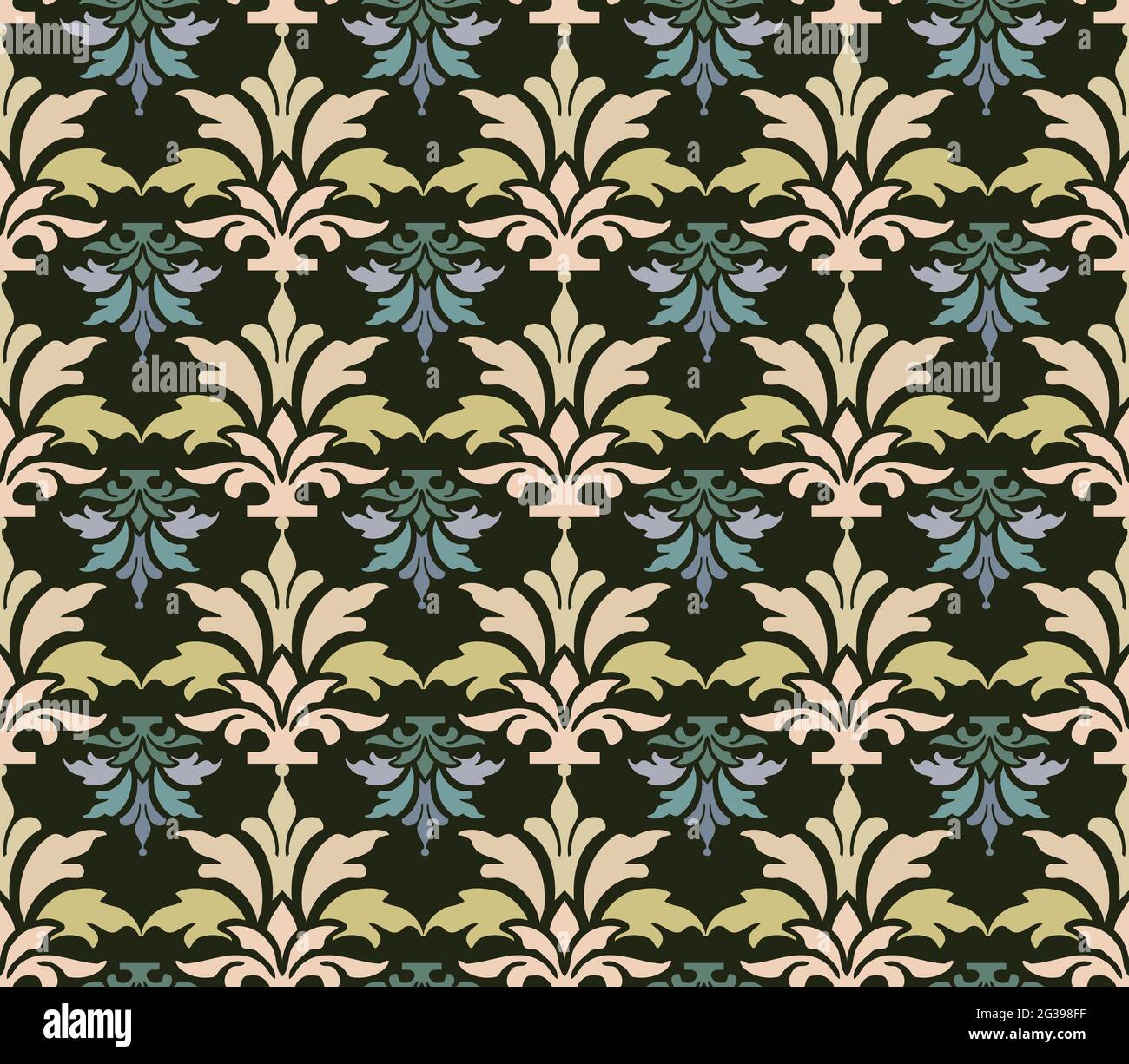 Beautiful repeat pattern illustration with flowers - great for ...