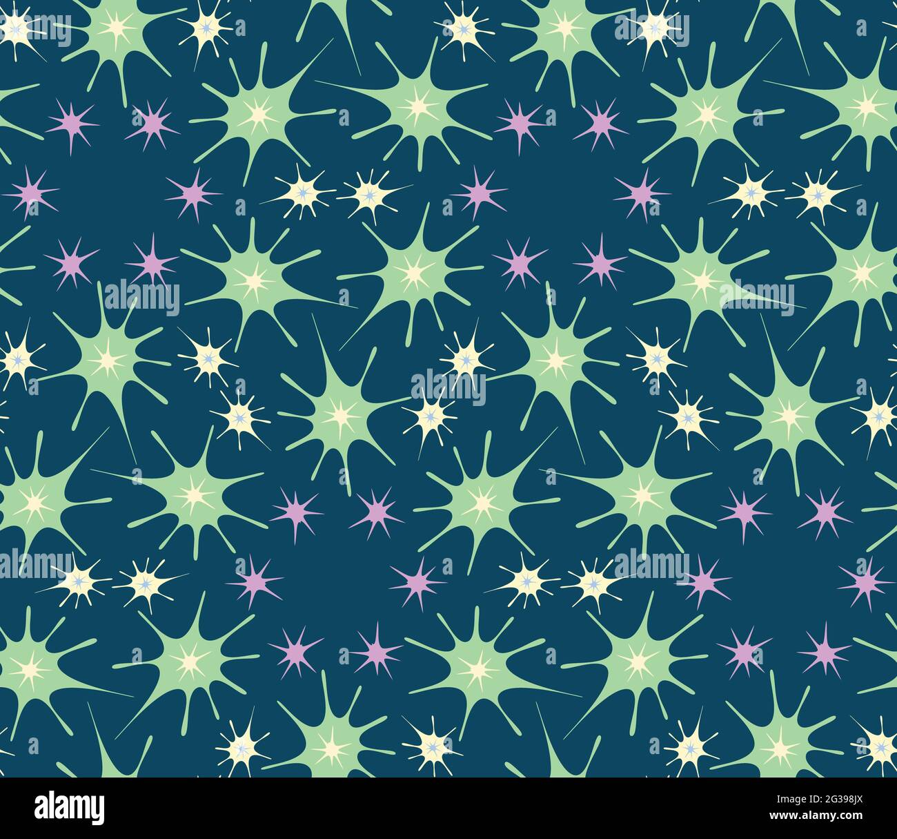 Beautiful repeat pattern illustration with fireworks - great for ...