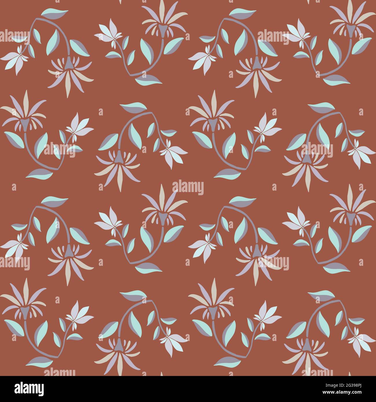 Beautiful repeat pattern illustration with flowers - great for ...