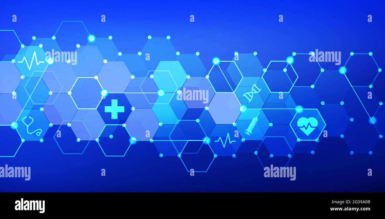 Modern Healthcare and Technological Concept Background Illustration ...