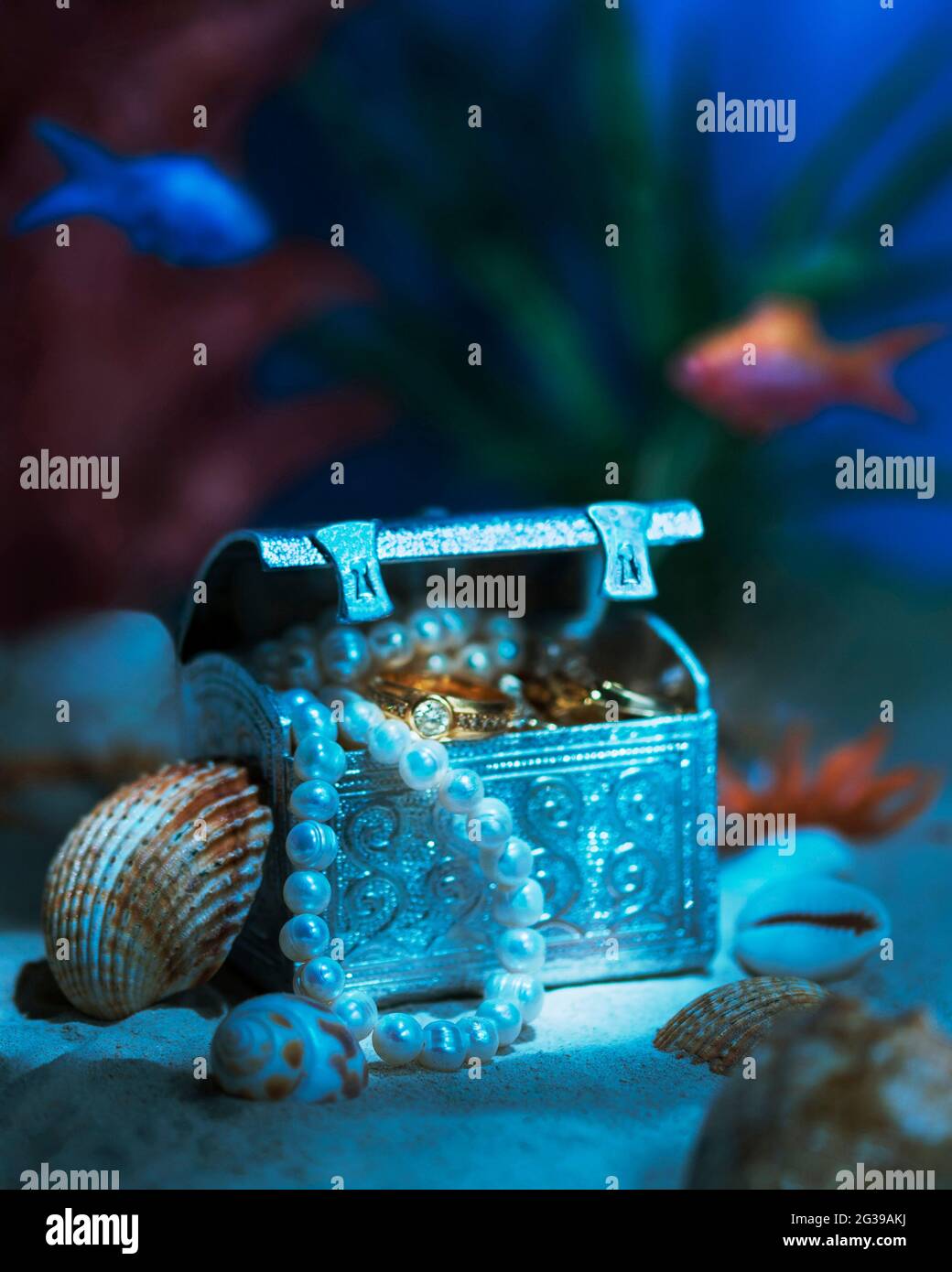 Fantasy on the theme of treasures lying on the bottom of the sea or ...