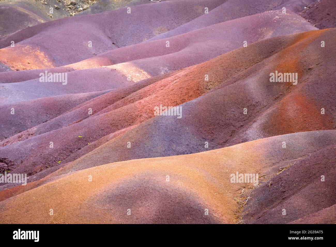 Seven colored earth Chamarel Mauritius Stock Photo - Alamy