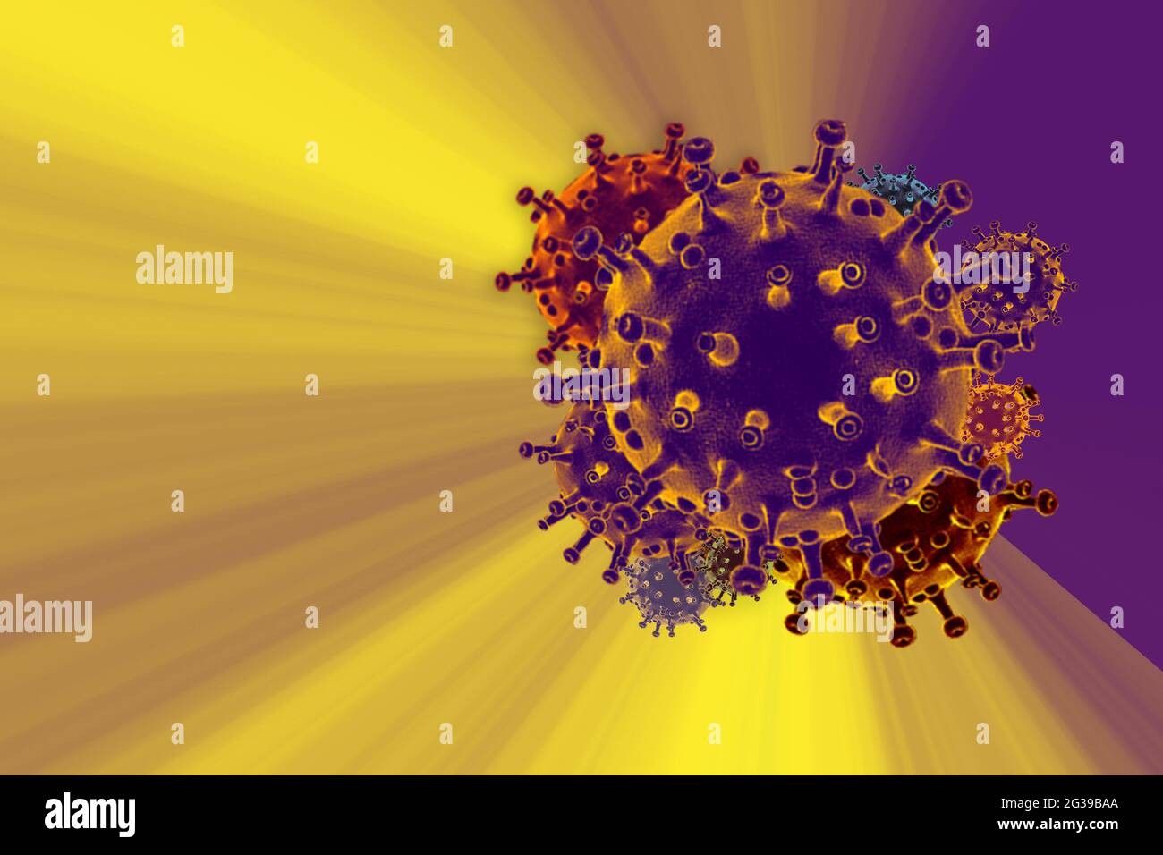 COVID-19 corona virus prevention and quarantine poster. Pandemic Stock ...