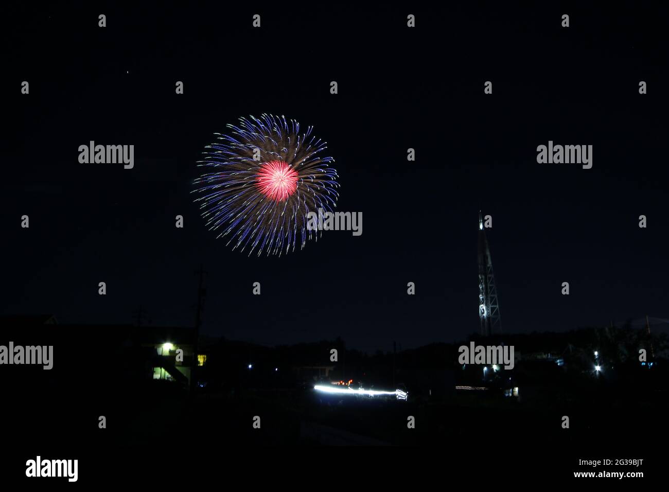 Seto City Fireworks in Japan Stock Photo - Alamy
