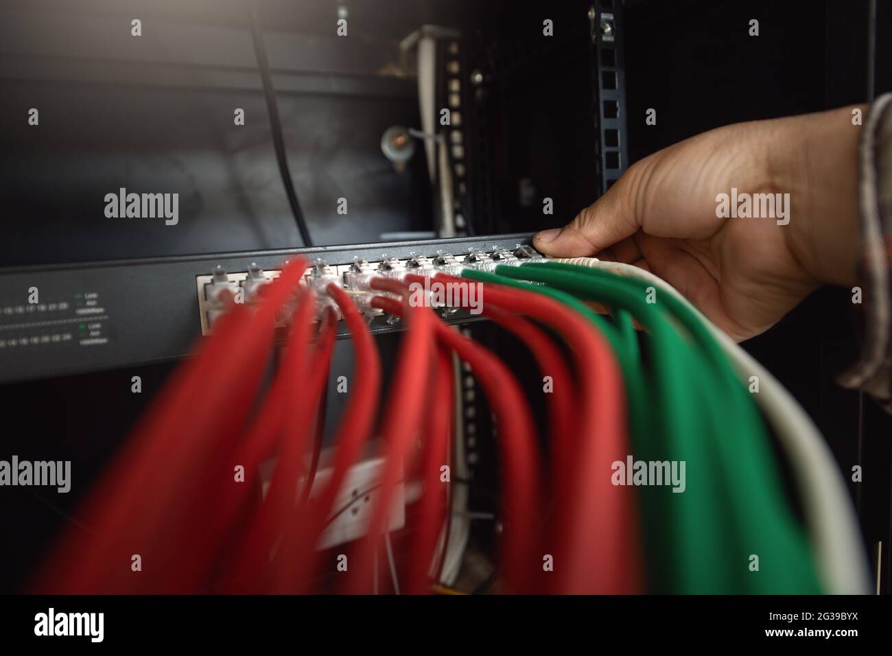 Network lan patch panel hi-res stock photography and images - Alamy
