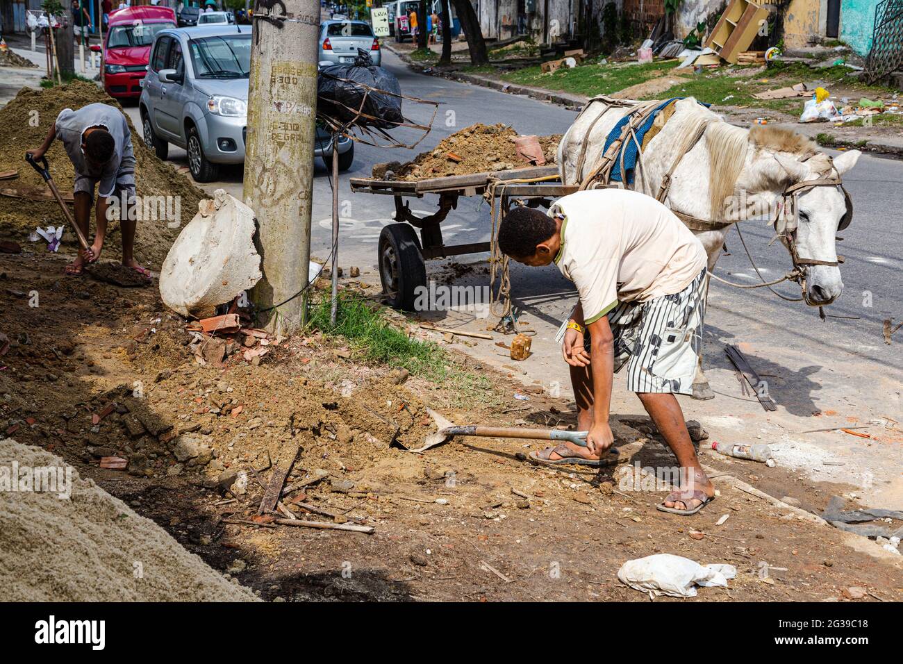 Poor Area In Rio De Janeiro In Brazil High Resolution Stock Photography ...