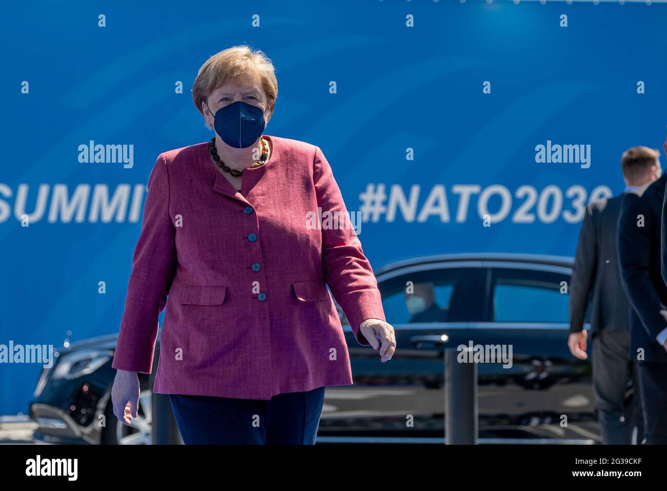 Brussels, Belgium. 14th June, 2021. (German Chancellor Angela Merkel ...