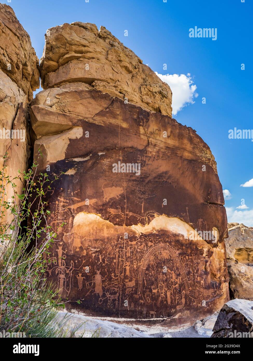 Rochester Creek Petroglyph Panel near Emery, Utah Stock Photo - Alamy