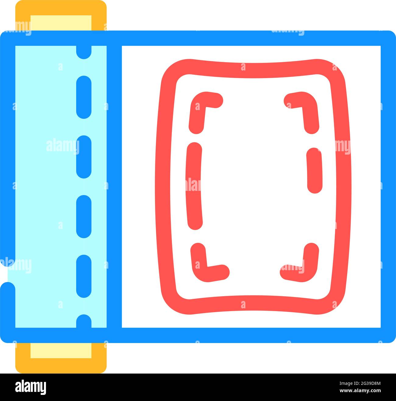 cling film plastic color icon vector illustration Stock Vector Image ...