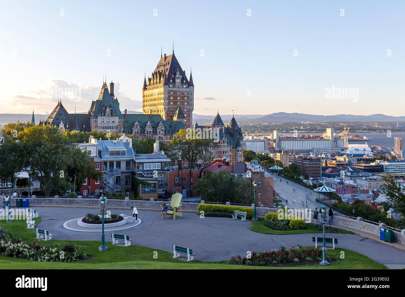 Exterior of the iconic Fairmont Le Château Frontenac at Quebec City in ...