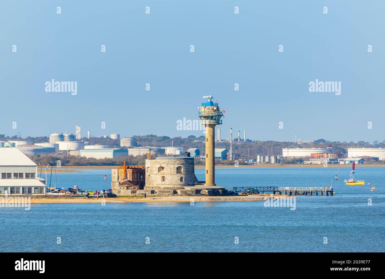 Calshot Castle, an artillery Device Fort built by Henry VIII on Calshot ...