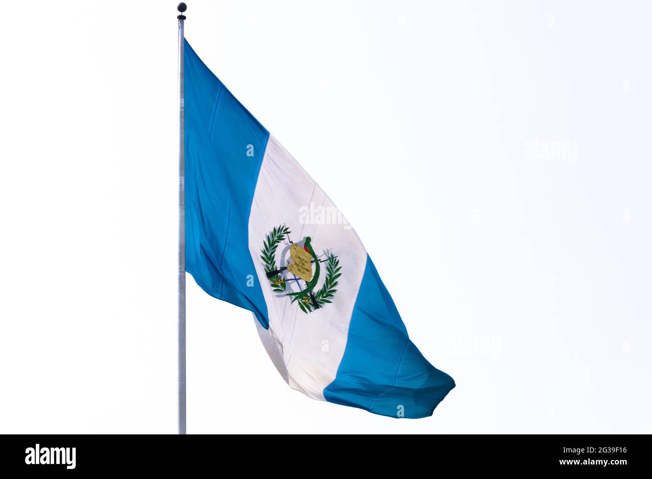 Flag of Guatemala, declared a national symbol on August 17, 1871 Stock ...