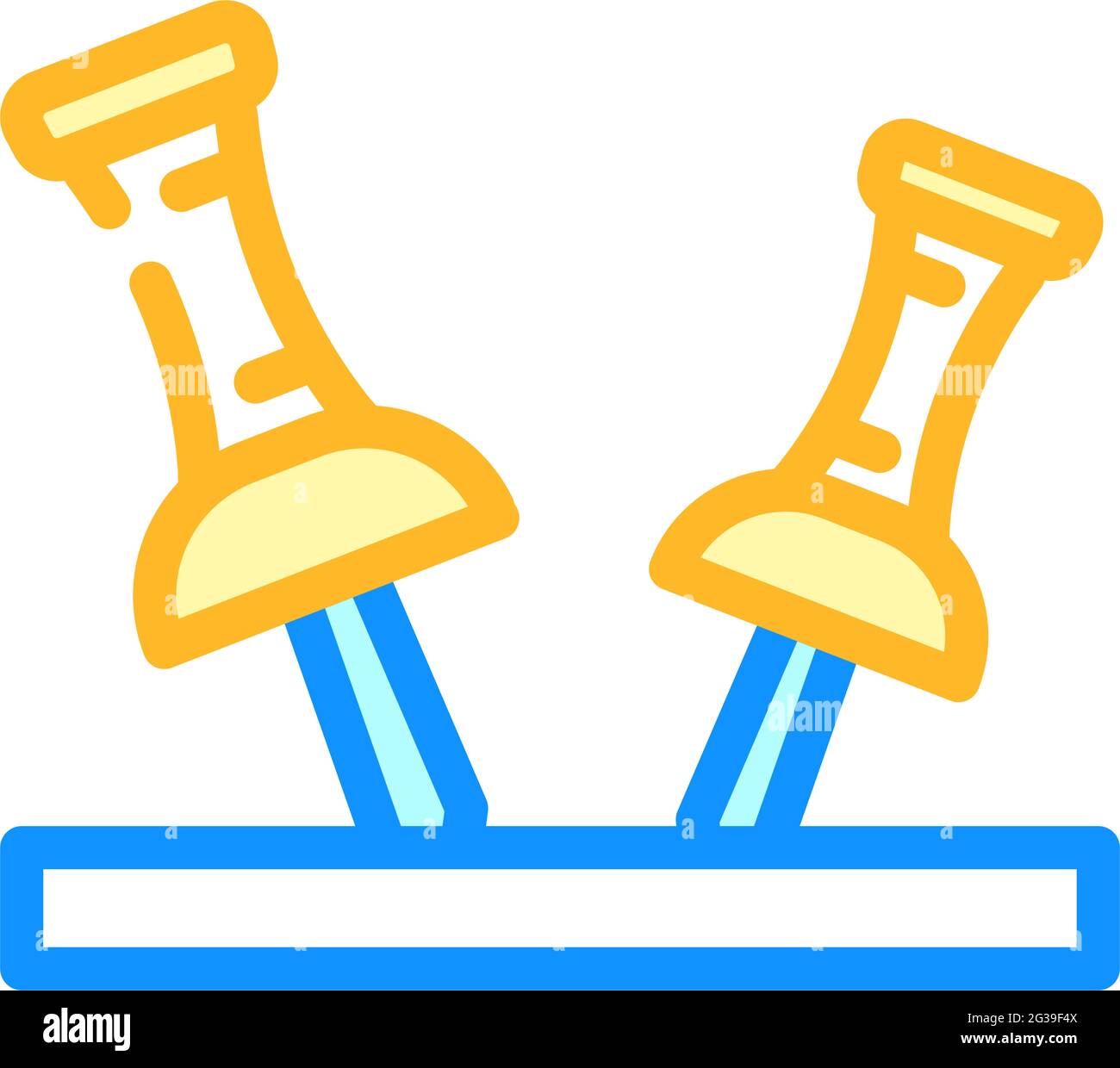 pin stationery color icon vector illustration Stock Vector Image & Art ...