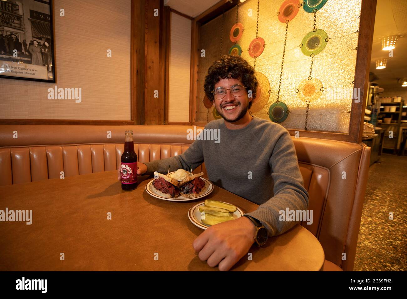 Alex Canter in Canter’s Restaurant in Los Angeles, California on 7th ...
