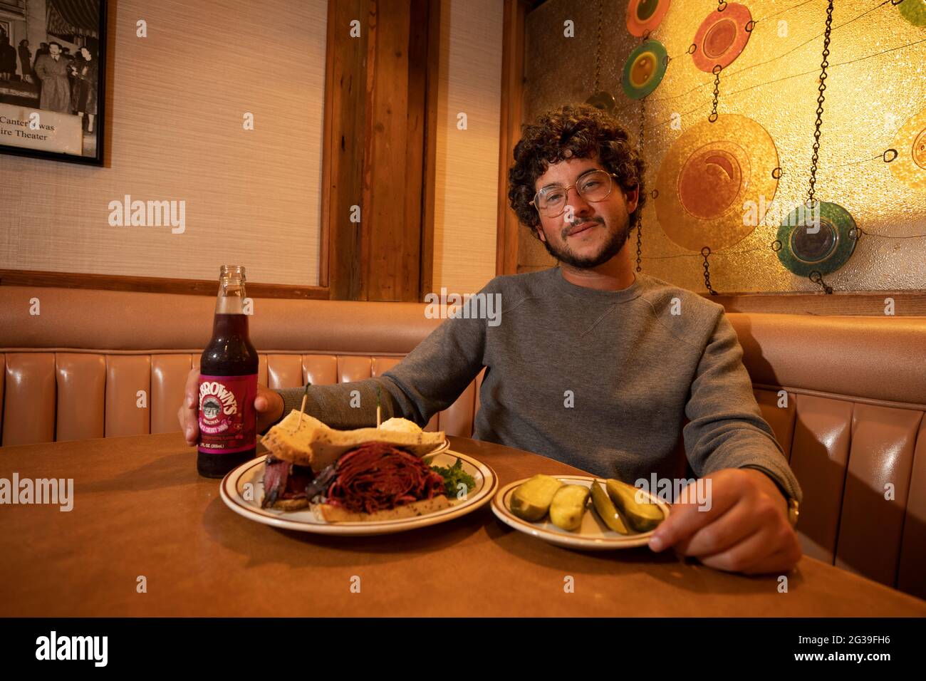 Alex Canter in Canter’s Restaurant in Los Angeles, California on 7th ...