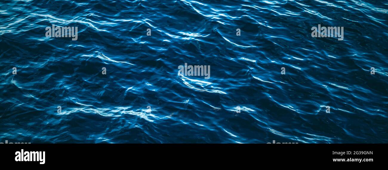 Deep blue ocean water texture, dark sea waves background as nature and ...