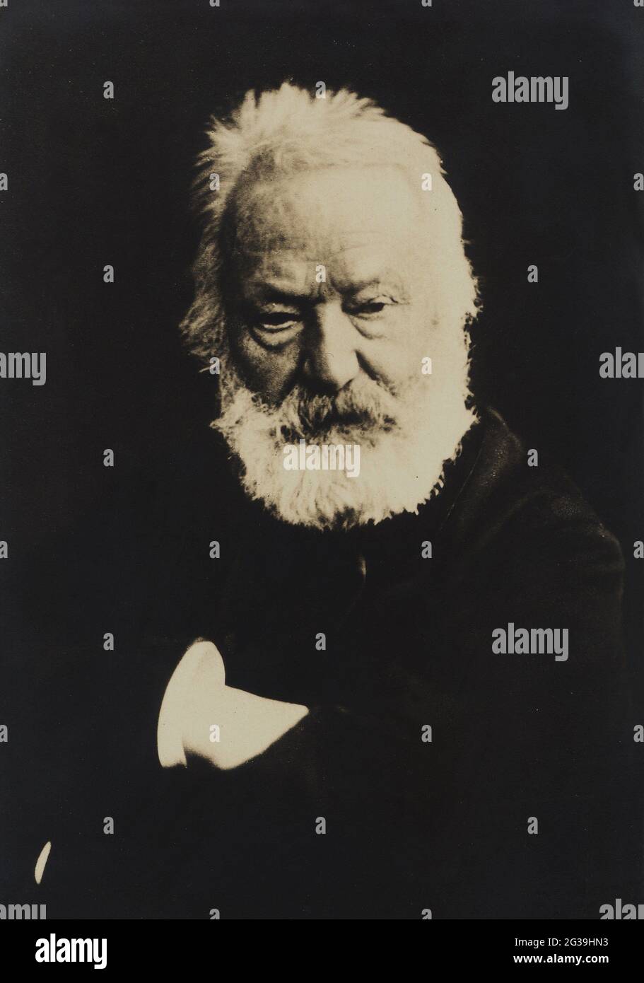 The french writer VICTOR HUGO ( 1802 - 1885 ) , photo by Fèlix Nadar ...