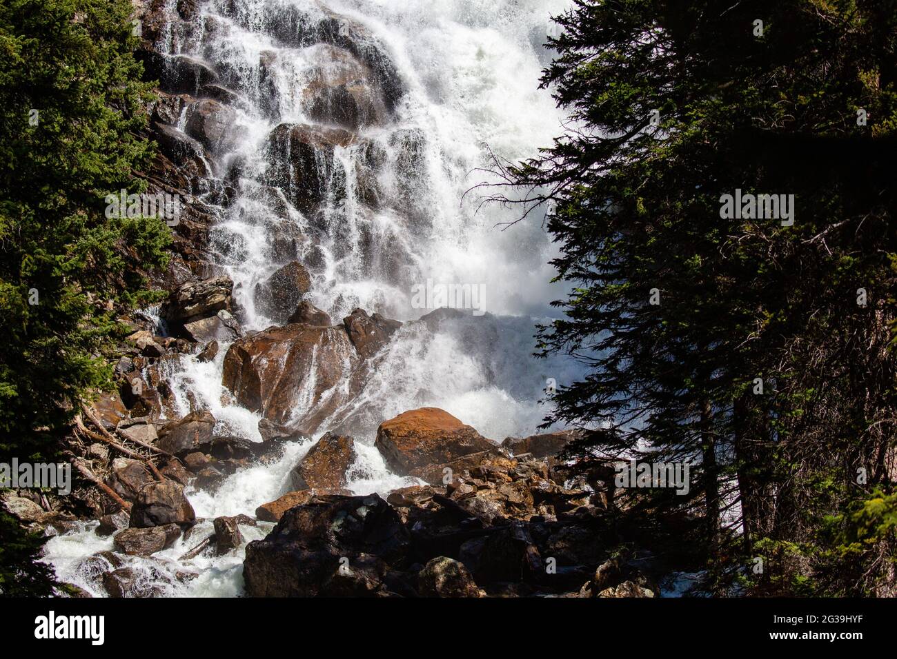 Hidden falls grand teton national park hi-res stock photography and ...