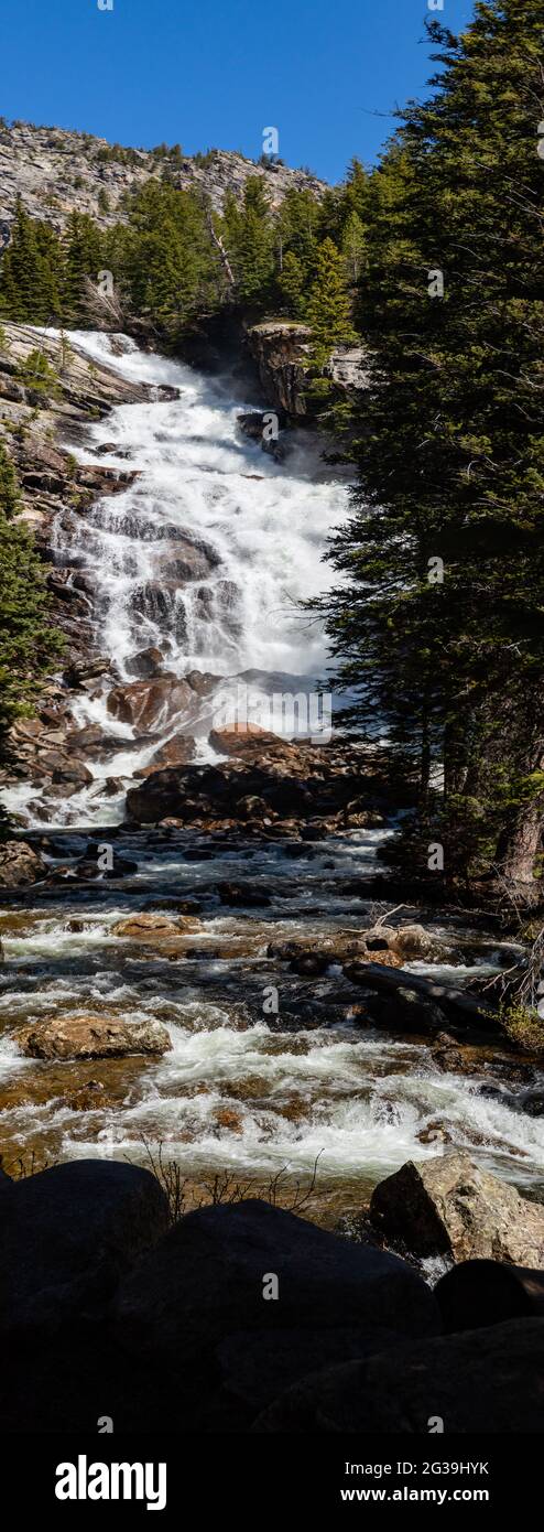 Hidden falls grand teton national park hi-res stock photography and ...