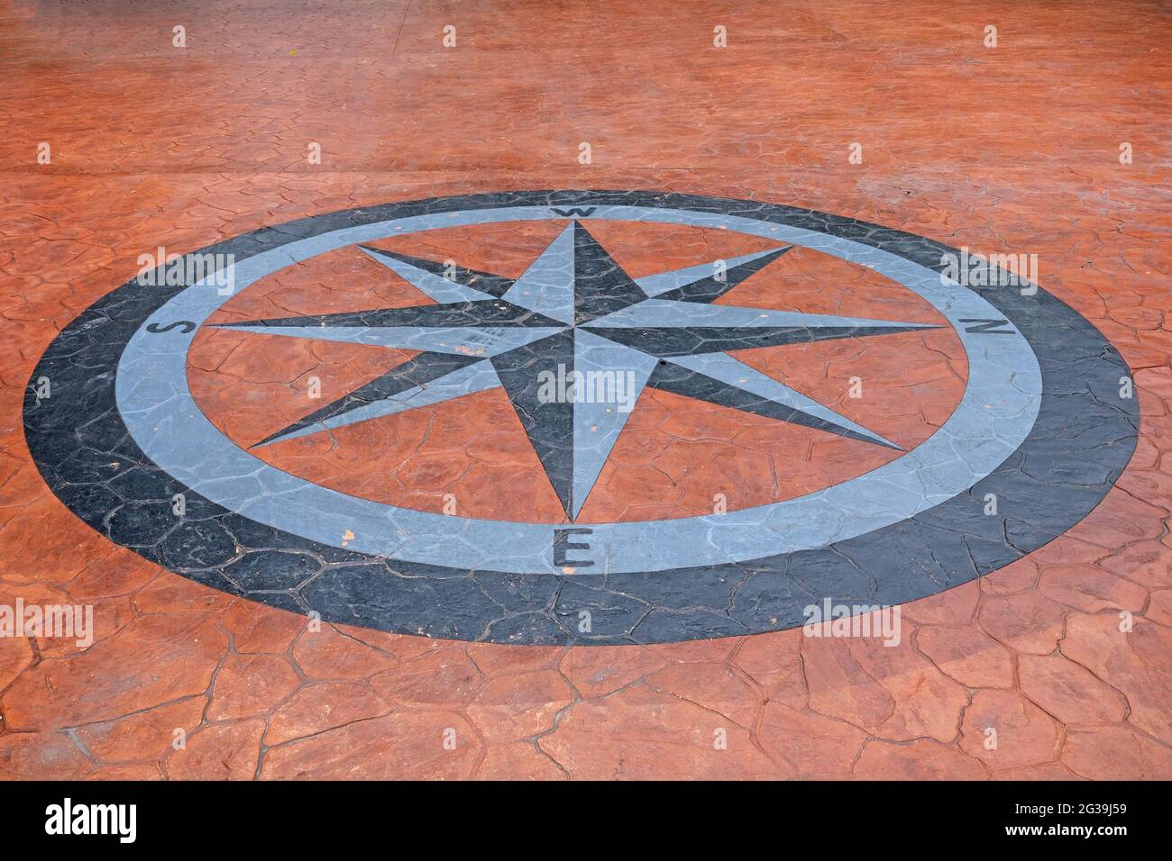 Compass rose with cardinal points Stock Photo - Alamy