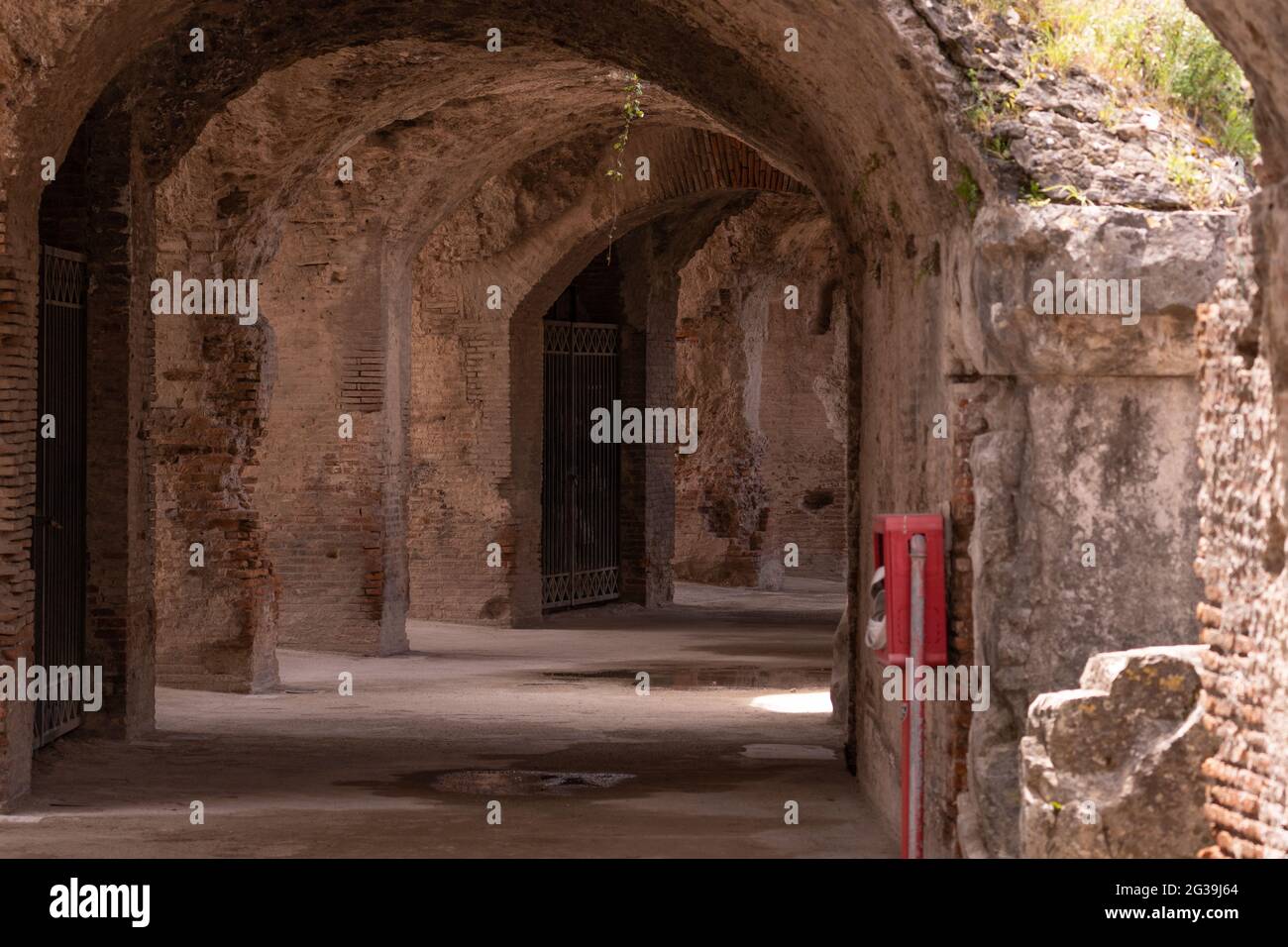 Ruins of the Roman amphitheater in Capua Stock Photo - Alamy