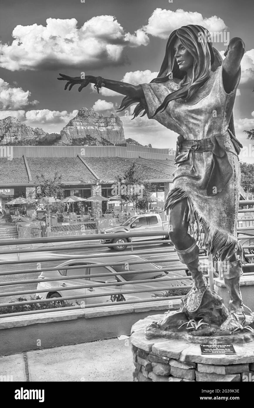 “Birdwoman: Sacagawea & Pomp” by John M. Soderberg, sculpture , Sedona ...