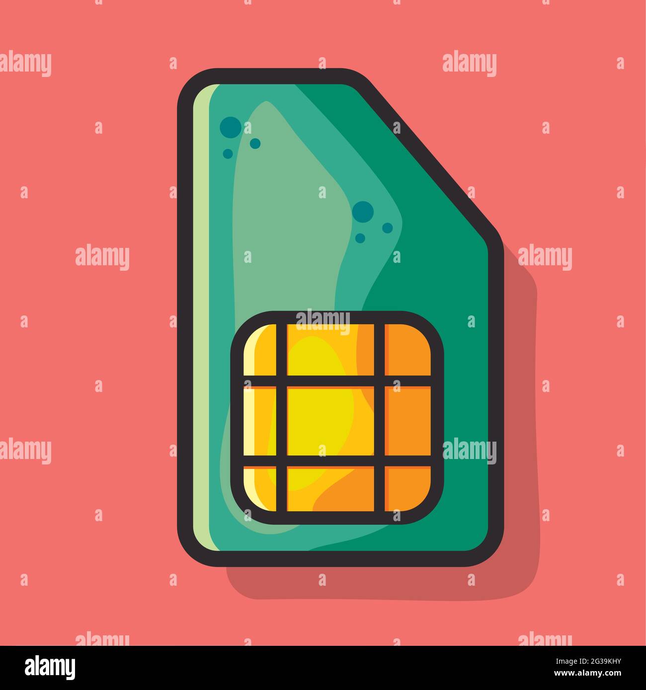 Simcard illustration Stock Vector Images - Alamy