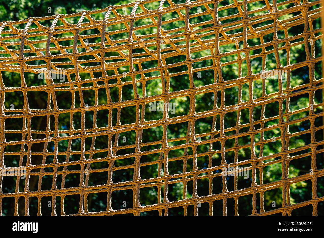 Reims France June 14, 2021 New wooden playground installed by the city ...