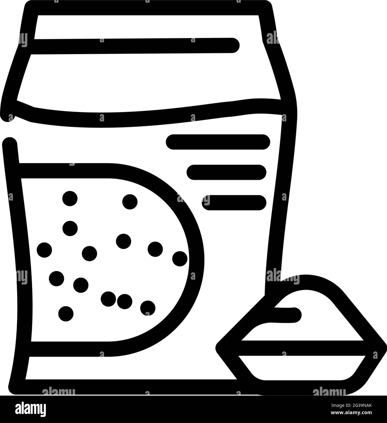 chia gluten free line icon vector illustration Stock Vector Image & Art ...