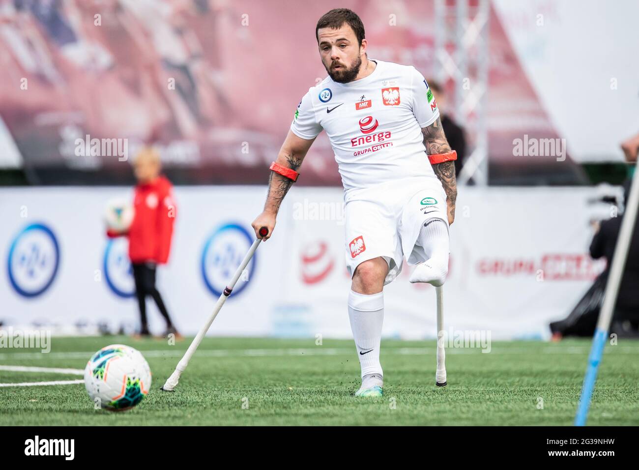 Bartosz Lastowski of Poland seen in action during AMP Futbol Cup 2021 ...