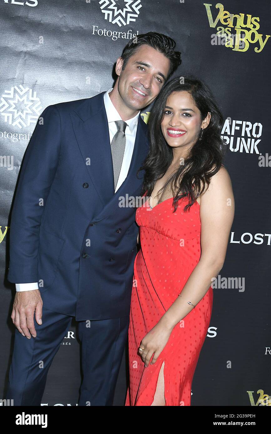 Gilles Marini and Shavya Samala attend The Tribeca Festival 2021 Red Carpet Screening of "Venus ...