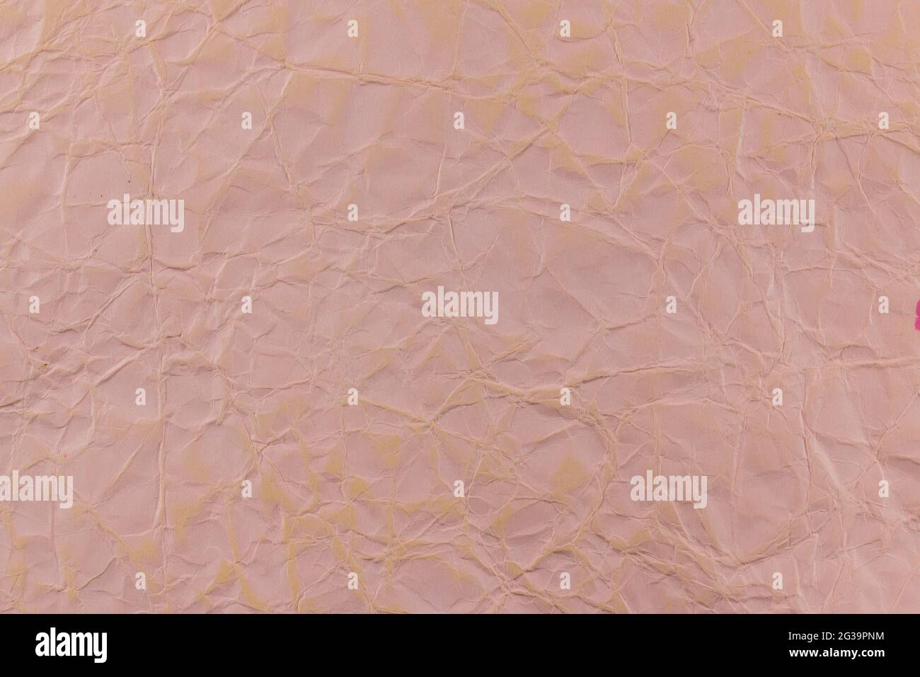 Old pink wrinkled paper, used as background Stock Photo - Alamy