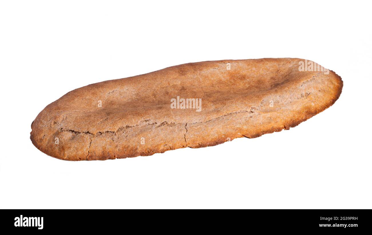Georgian gray bread shoti isolated on white background. Food Stock ...