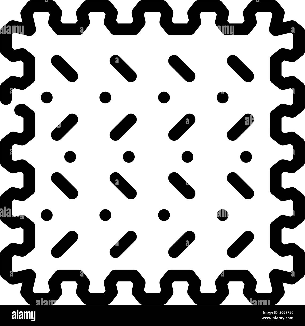 exercise mat gym equipment line icon vector illustration Stock Vector ...