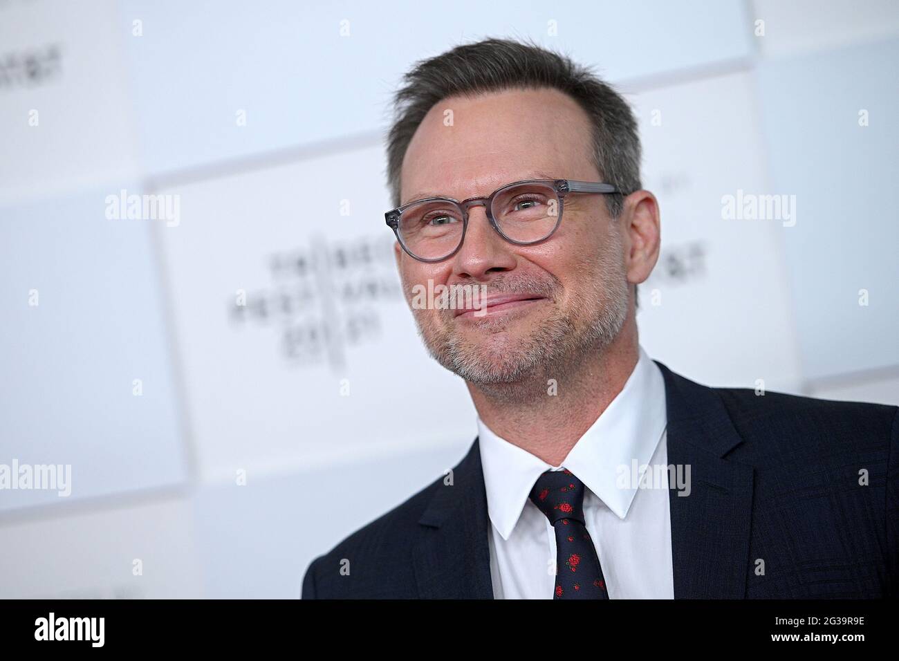 Actor Christian Slater attends the “Dr. Death” premiere at the 2021 ...