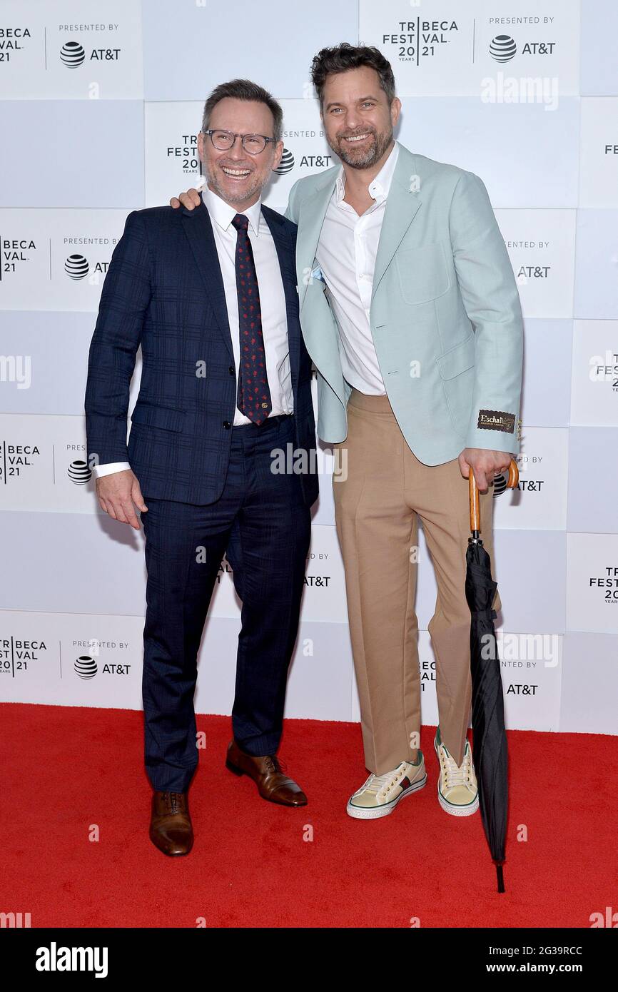 Actors Christian Slater and Joshua Jackson attend the “Dr. Death ...