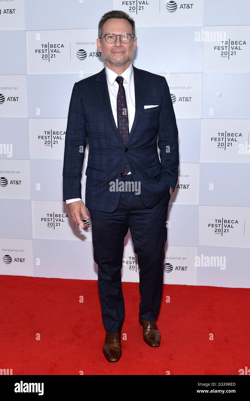 Actor Christian Slater attends the “Dr. Death” premiere at the 2021 ...