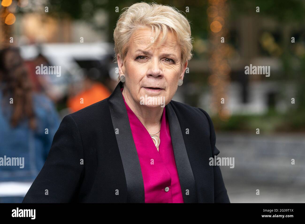 Conductor Marin Alsop attends 2021 Tribeca Festival Premiere of "The Conductor" at Hudson Yards ...