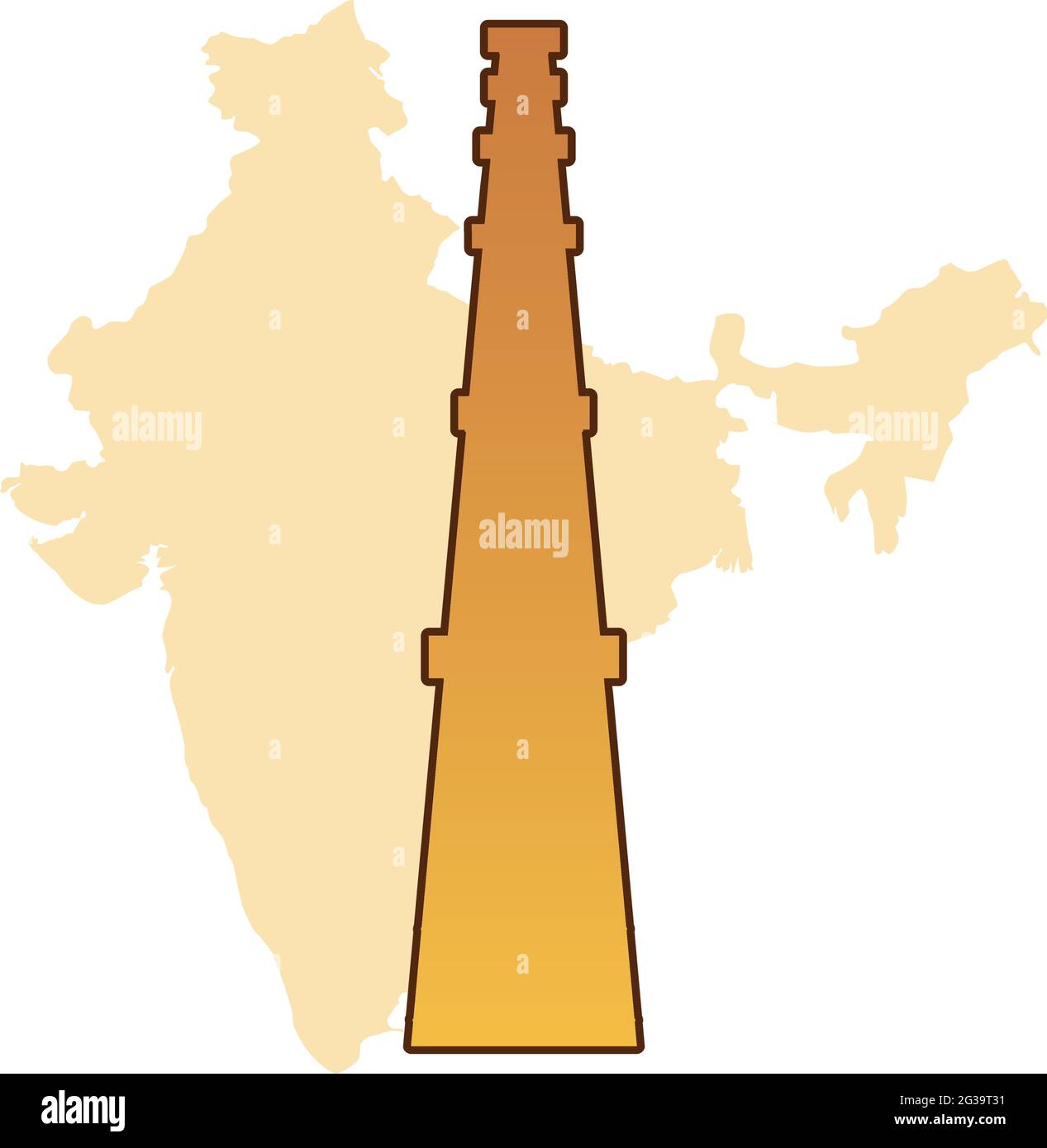map of india and monument Stock Vector Image & Art - Alamy