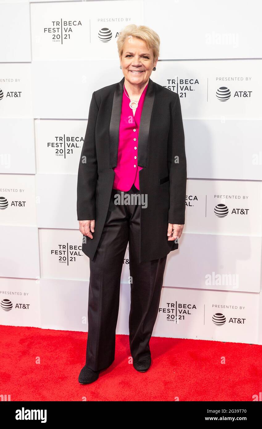 Conductor Marin Alsop attends 2021 Tribeca Festival Premiere of "The ...