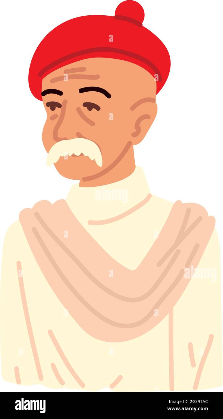 indian old man Stock Vector Image & Art - Alamy