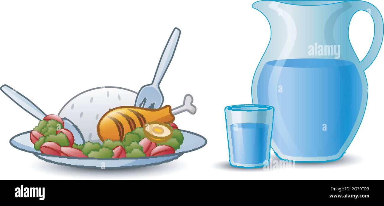 Fried rice on hot Stock Vector Images - Alamy