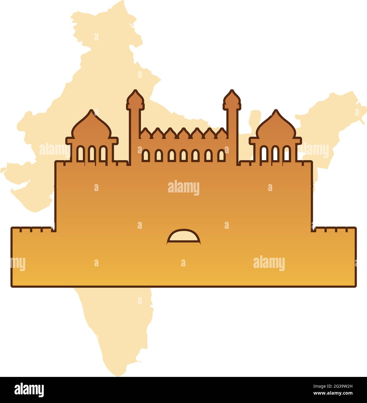 indian map and landmark famous Stock Vector Image & Art - Alamy