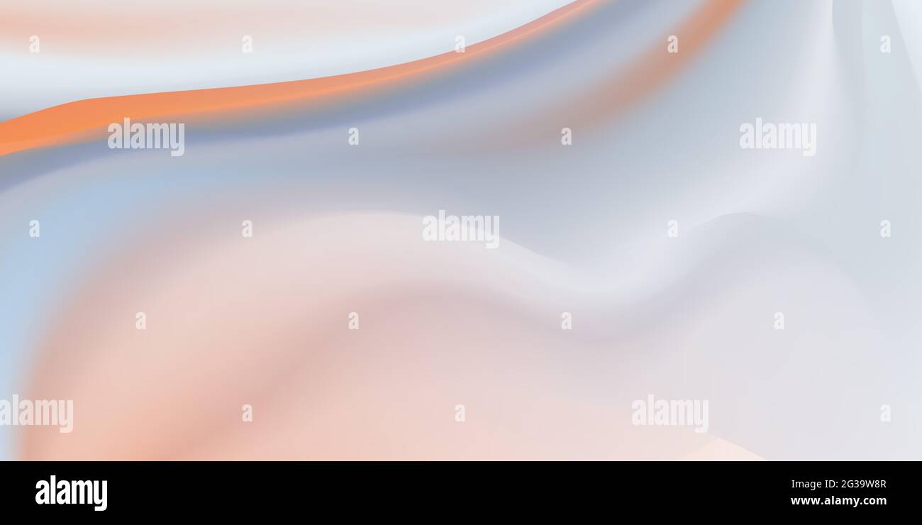 Abstract liquid background design, grey and orange paint color flow ...