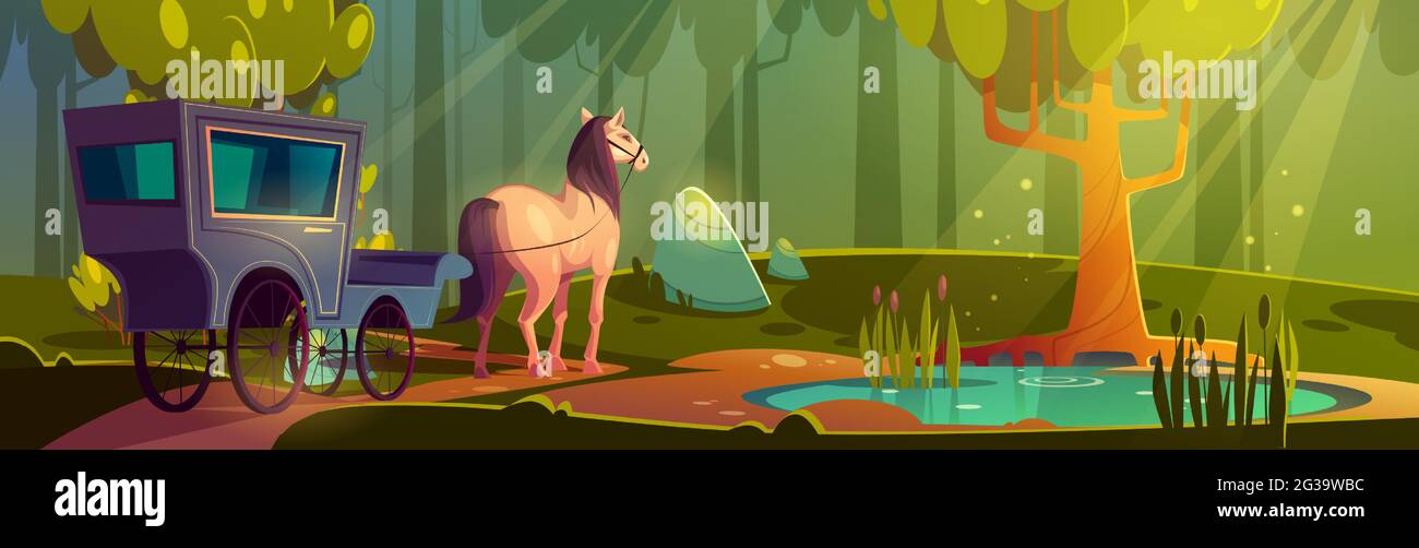 Animated Horses And Carriages Carriage With Horses Animation YouTube