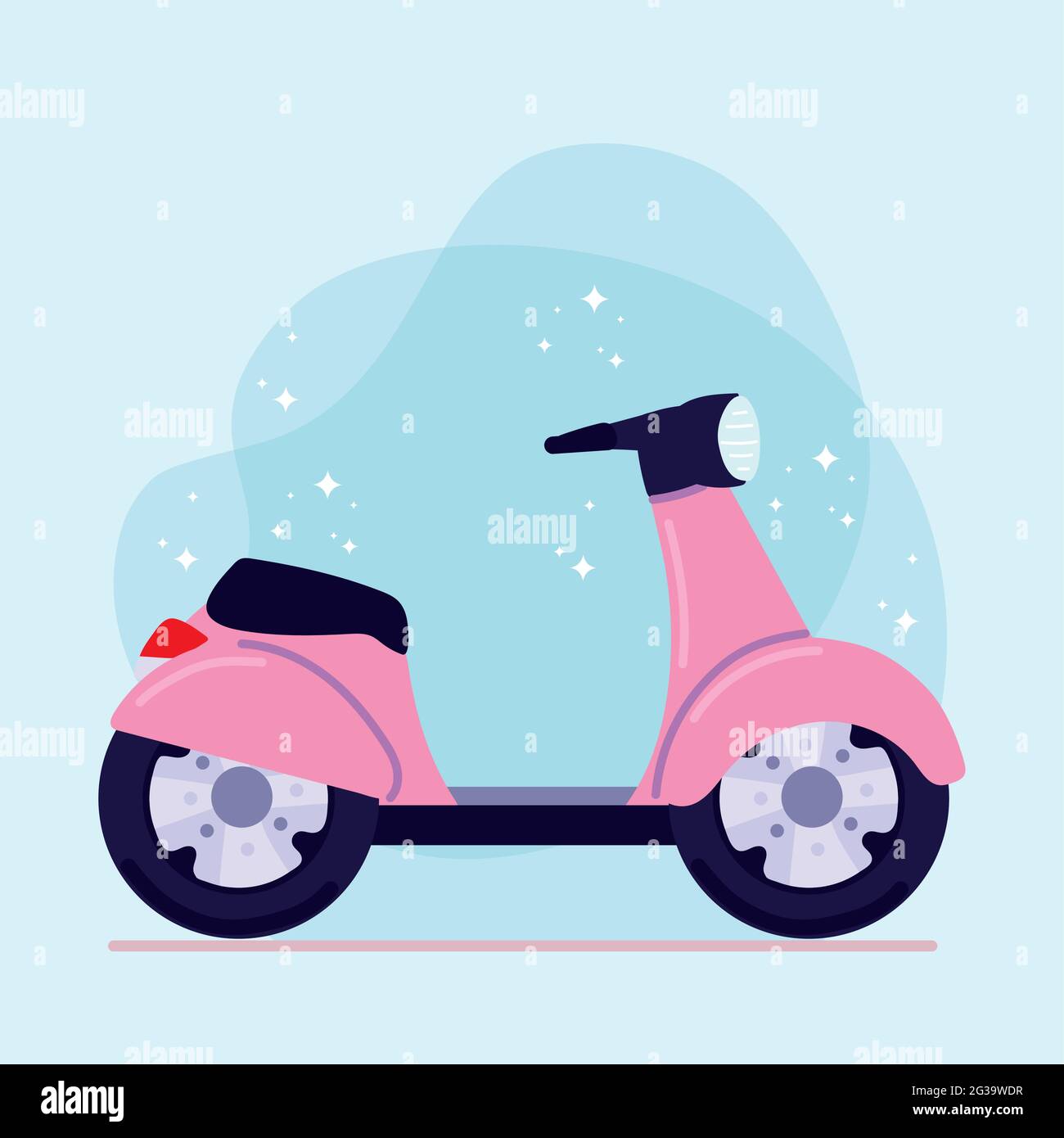 Pink motorbike Stock Vector Images - Alamy