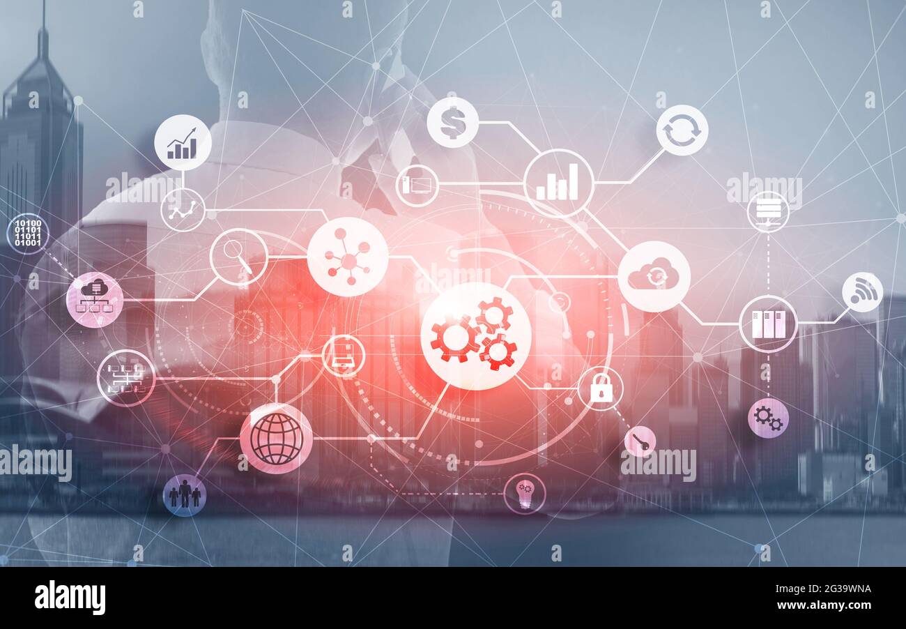 Innovation Automation Software Technology Process System Business Stock ...