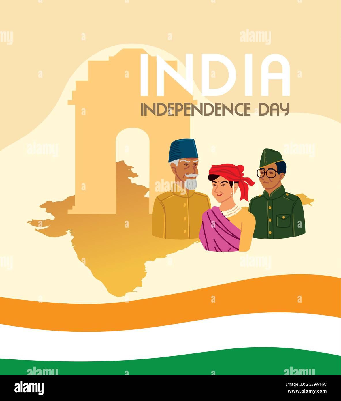 India independence fight illustration hi-res stock photography and ...