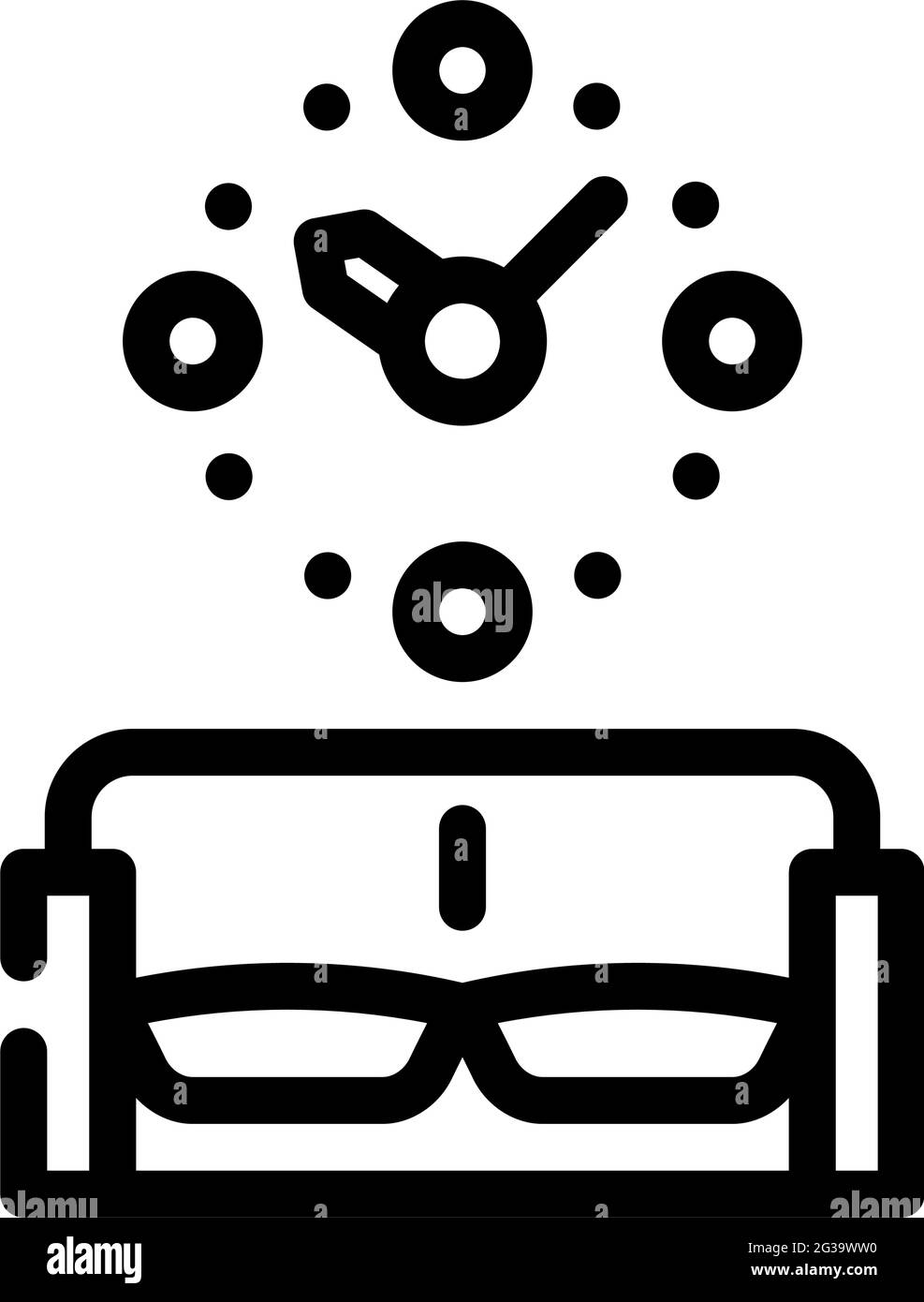 Clock plant on wooden Cut Out Stock Images & Pictures - Alamy