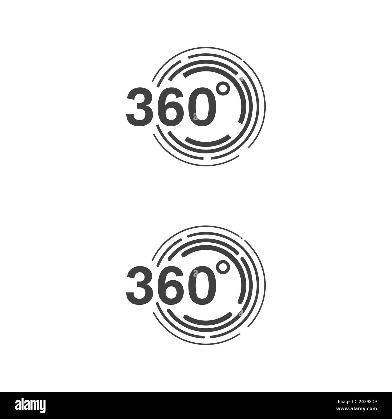 360 Circle Vector icon design illustration Template Stock Vector Image ...